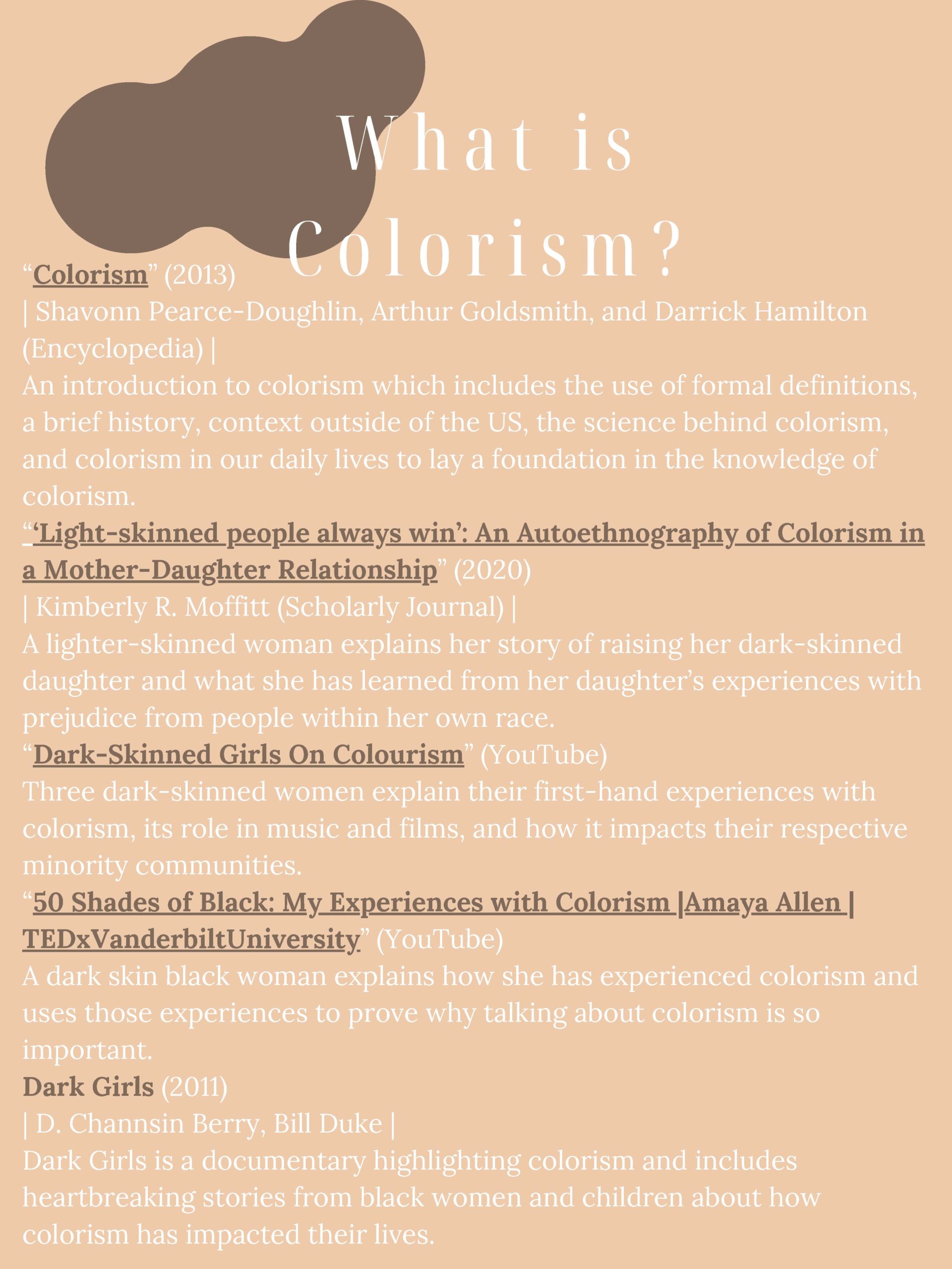 Colorism Syllabus – PIT Journal